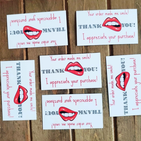 Office | Thank You Cards Business Card Size3x2 Inch Cards | Poshmark